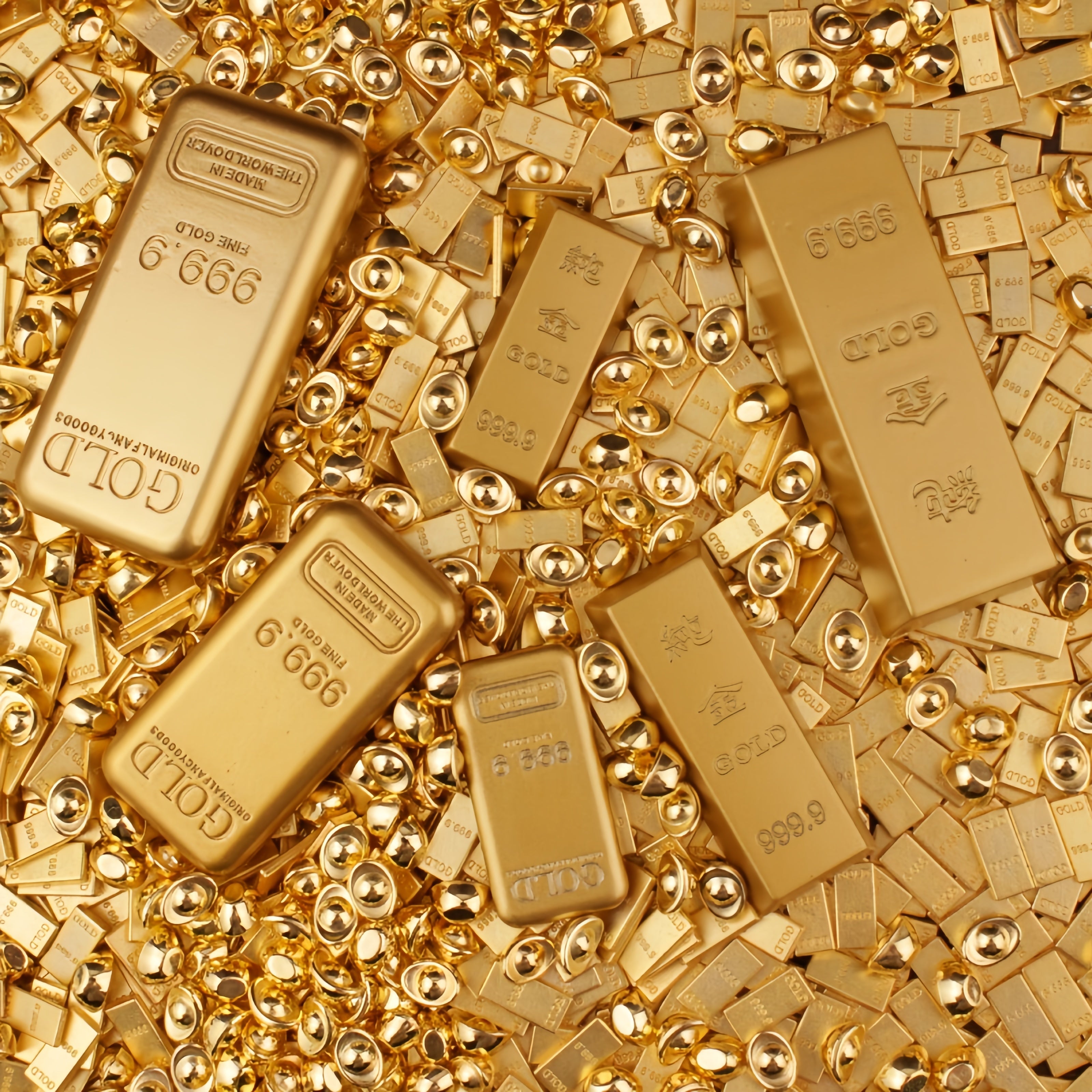 Mini "999" Gold Bar Replica Ornament